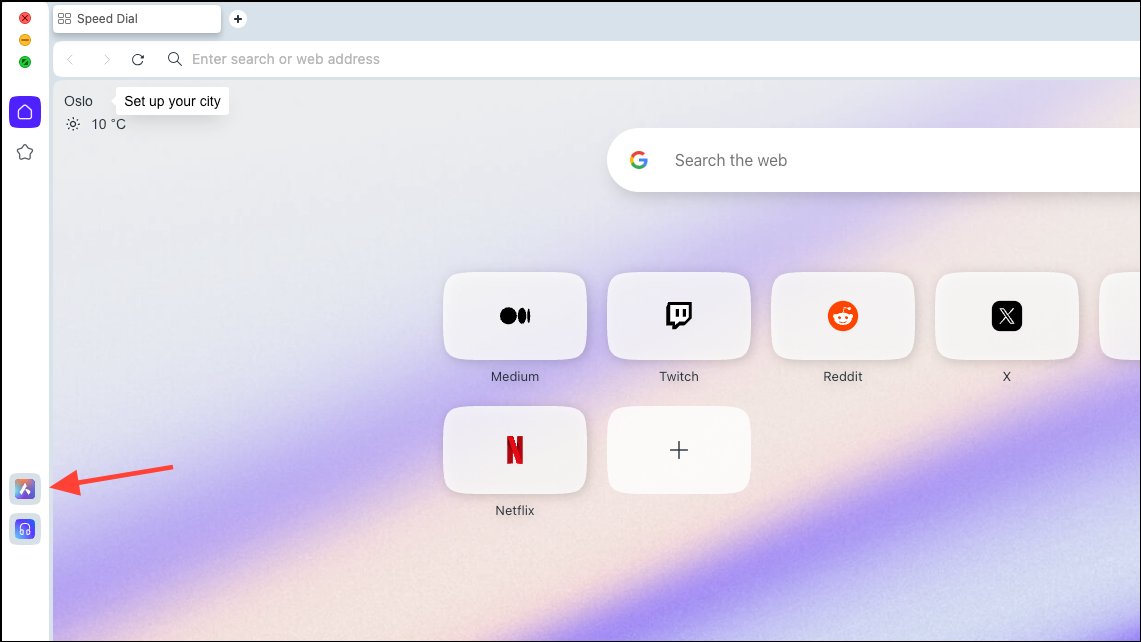 Como usar os modelos de IA locais no Opera One Developer
