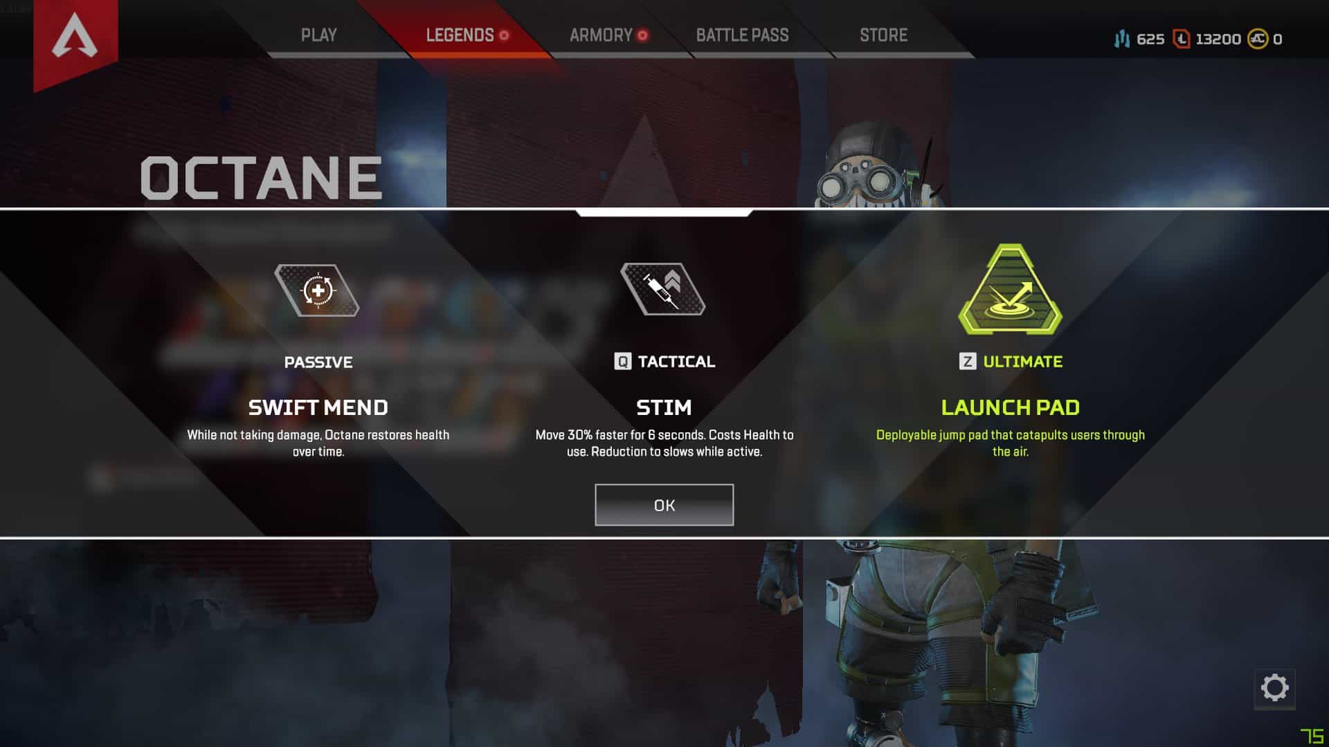 APEX LENDENDS OCTANA Habilidades Guia: Swift Mend, Stim e Lanke Pad