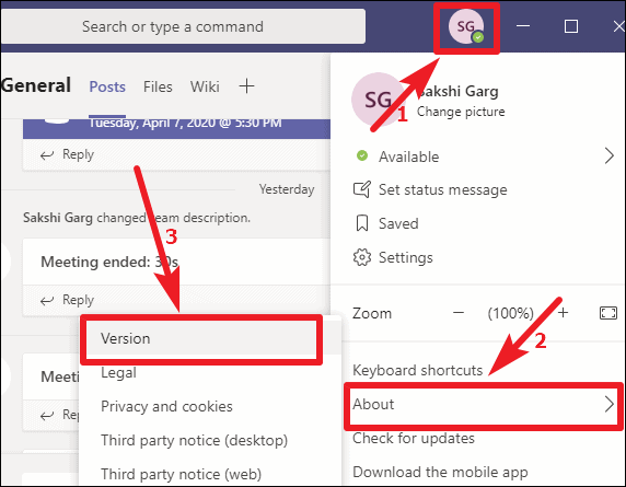 Como atualizar o aplicativo Microsoft Teams Desktop