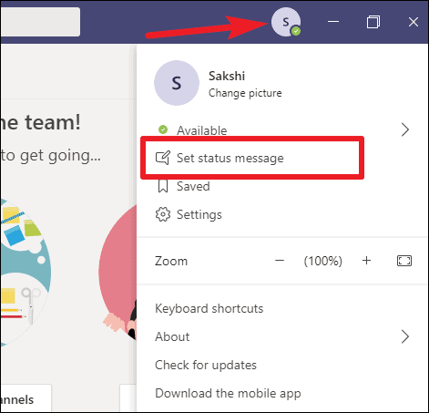 Como usar as configurações de status do Microsoft Teams