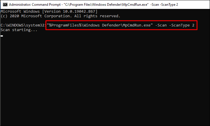 Como usar o antivírus Microsoft Defender na linha de comando no Windows 10