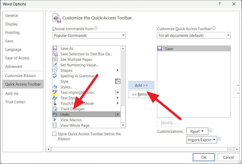 Como desfazer, refazer ou repetir no Microsoft Word