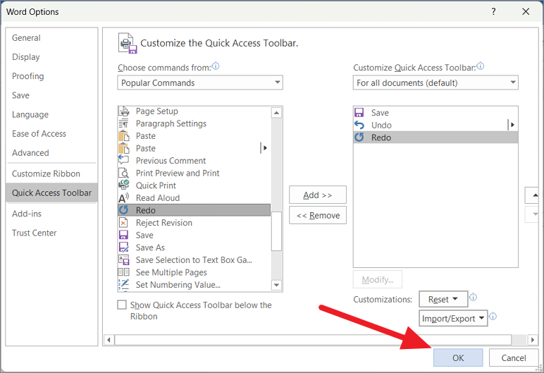 Como desfazer, refazer ou repetir no Microsoft Word