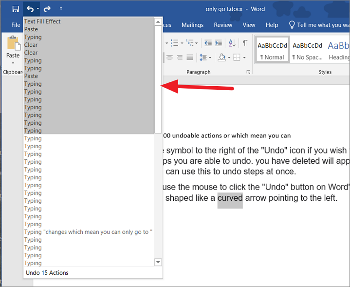 Como desfazer, refazer ou repetir no Microsoft Word