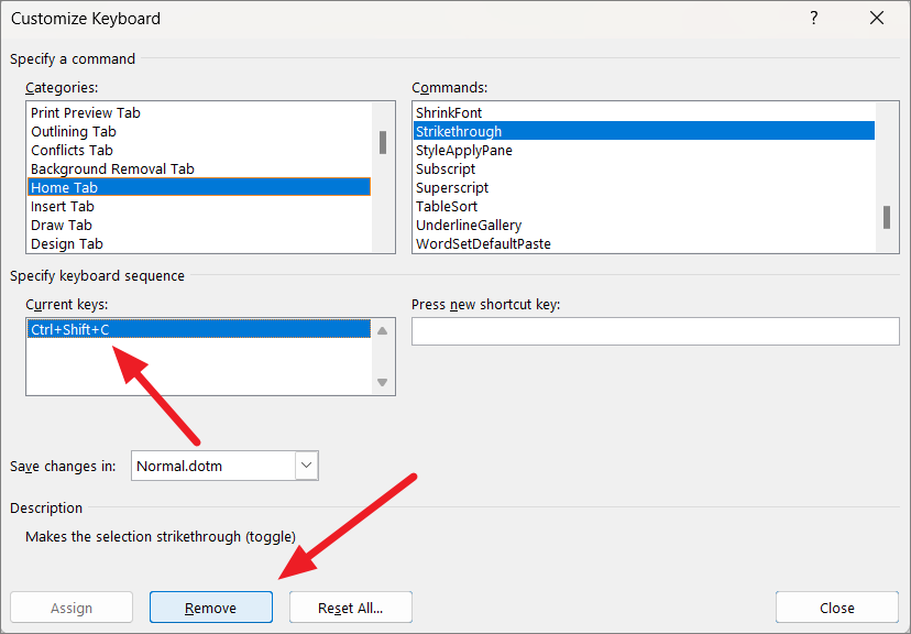 Como usar atalhos de tachado no Microsoft Word
