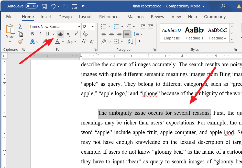 Como usar atalhos de tachado no Microsoft Word