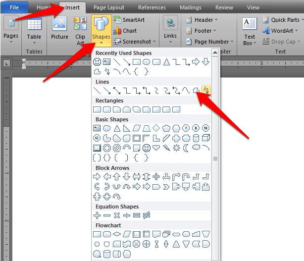 Como desenhar no Microsoft Word