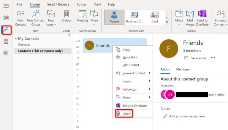 Como criar um grupo de e-mail no Outlook - Tiempo de Frikis