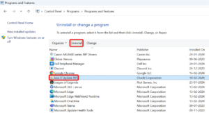Como resolver um erro Java 1603