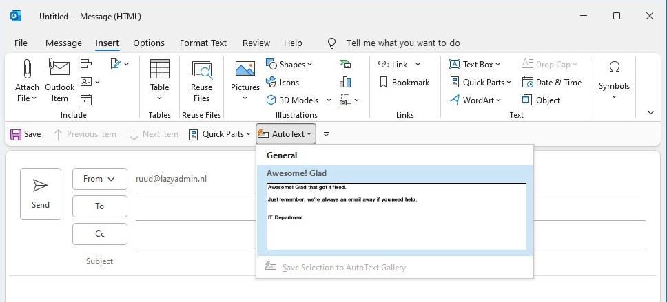 Modelos de e-mail do Outlook – como criá-los, usá-los e compartilhá-los ...