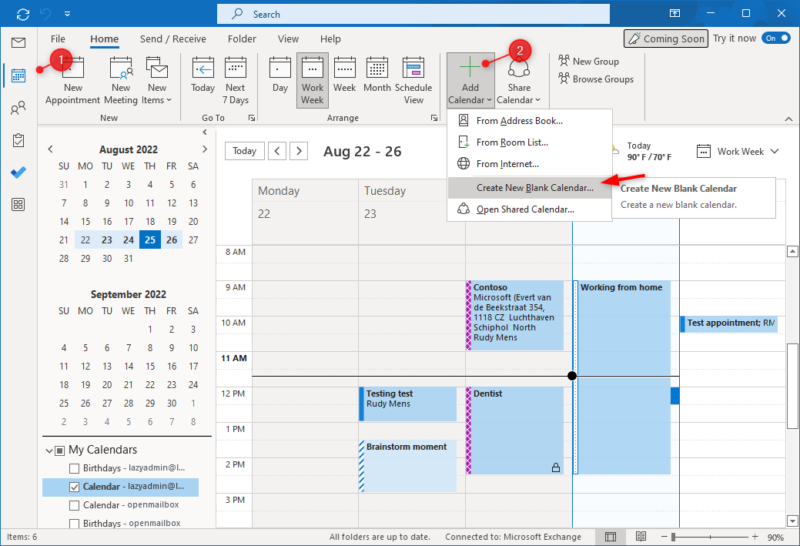 Como criar um calendário compartilhado no Outlook - Tiempo de Frikis
