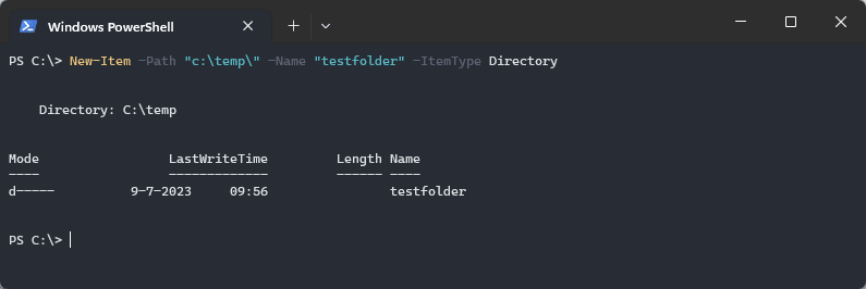 Como criar uma pasta no PowerShell - Tiempo de Frikis