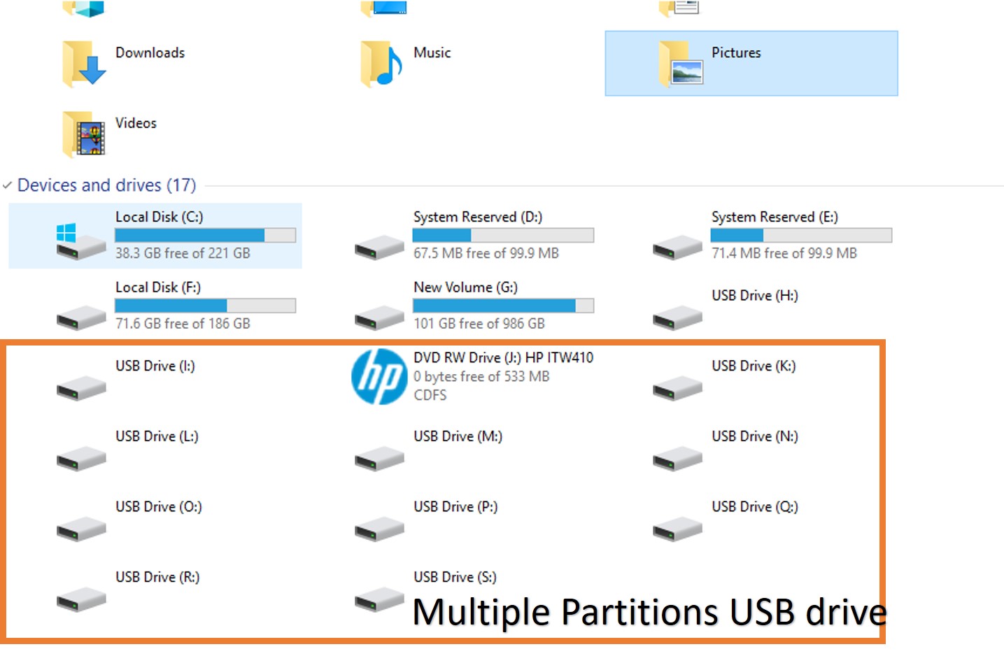 Como excluir ou desparticionar partições da unidade USB no Windows 10/8 ...