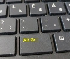 Como posso ativar ou desativar a tecla Alt GR no teclado do Windows 10 ...