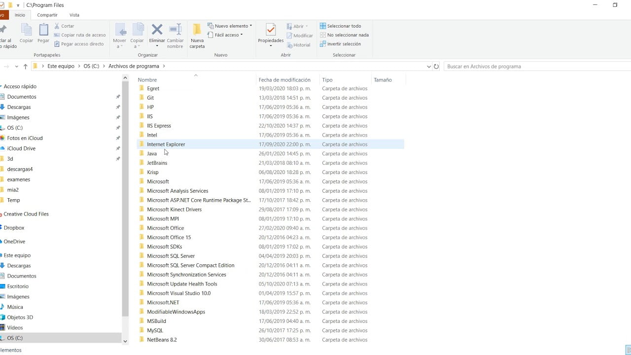 Onde está a pasta java? - Tiempo de Frikis