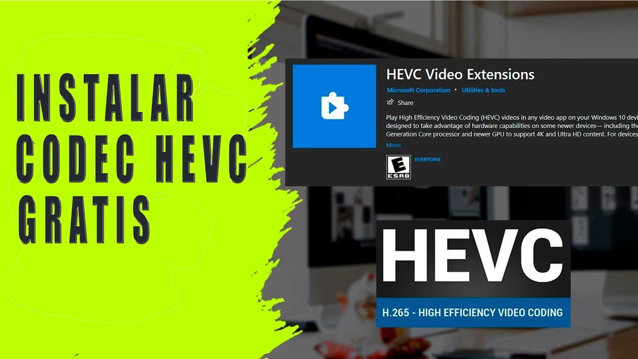 Como instalar HEVC no Windows 10?
