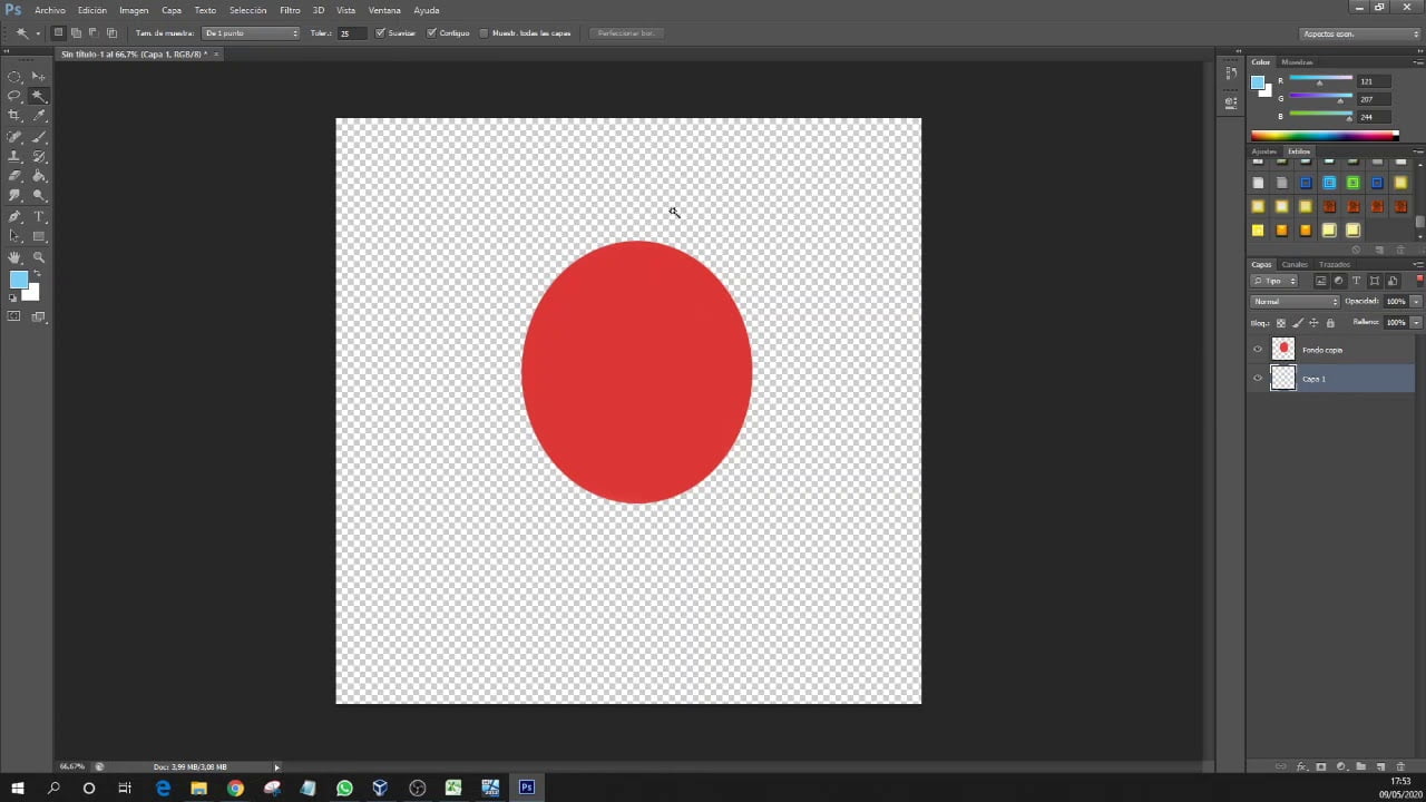Como preencher uma camada de cores no Photoshop?