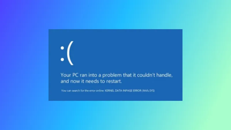 Como corrigir o erro de dados do kernel no Windows 10