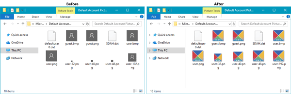 Como alterar a imagem padrão da conta de usuário no Windows 11/10 ...