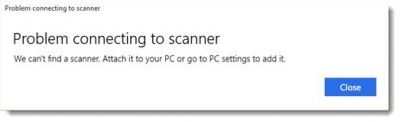O scanner não está trabalhando no Windows 11; Problema conectando -se ...
