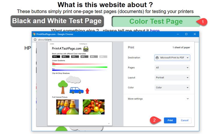 Como imprimir uma página de teste para testar sua impressora no Windows ...