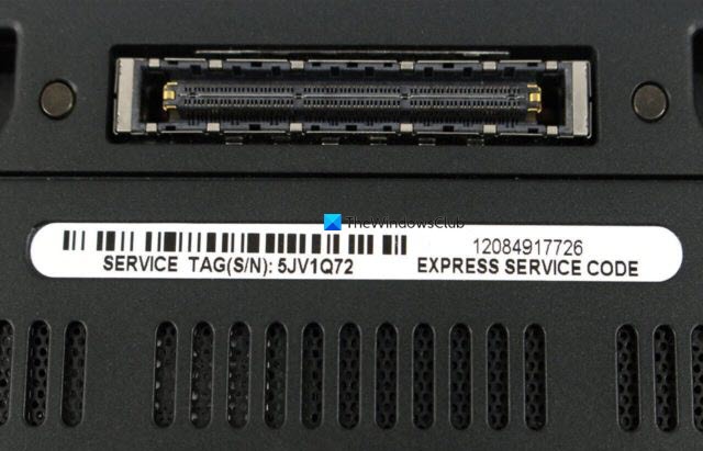 Como encontrar a etiqueta de serviço em um laptop Windows