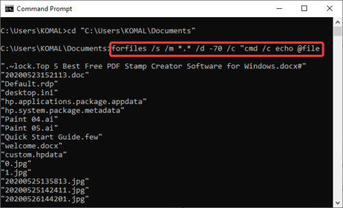 Gerencie arquivos e pastas usando o prompt de comando no Windows 11/10 ...