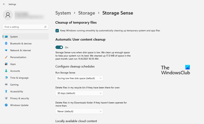 Como usar o Storage Sense no Windows 11 para liberar espaço em disco ...