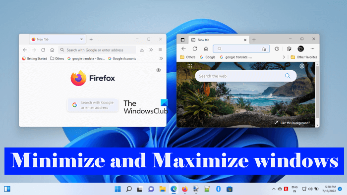 Como minimizar e maximizar janelas no Windows 11/10 - Tiempo de Frikis