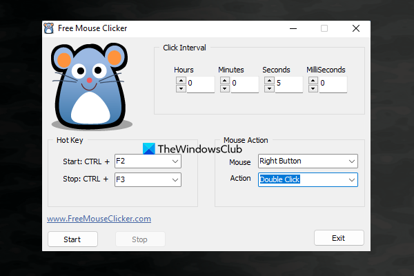Melhor software Mouse Auto Clicker gratuito para Windows 11/10 - Tiempo ...