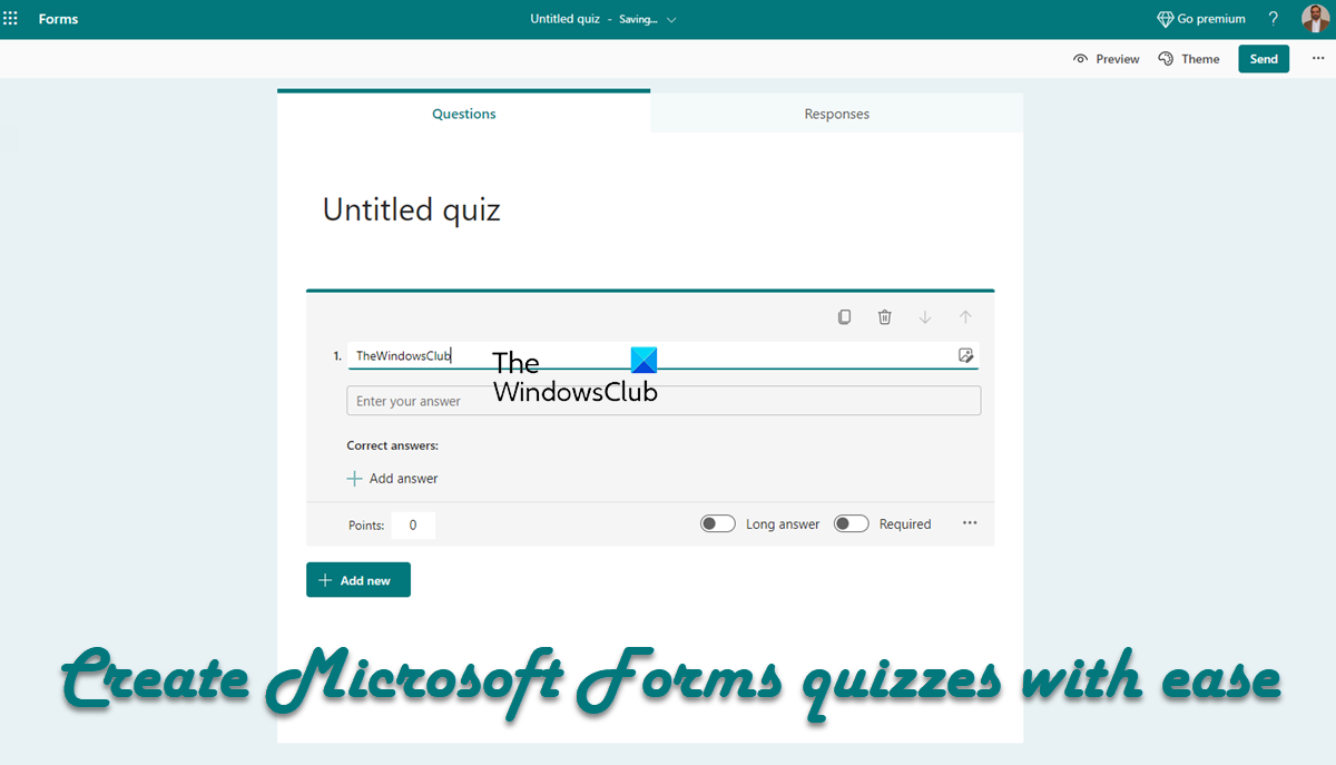 Como criar um questionário de autoavaliação no Microsoft Forms