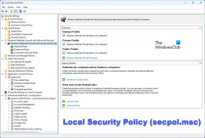 Como abrir a Política de Segurança Local (secpol.msc) no Windows 11/10 ...