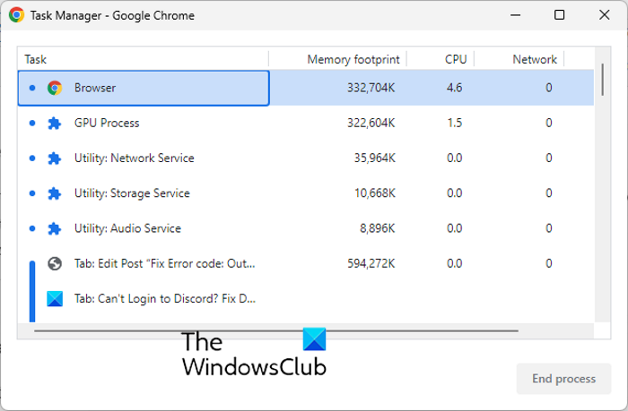 Corrigir código de erro sem memória no Chrome, Edge, Brave - Tiempo de ...