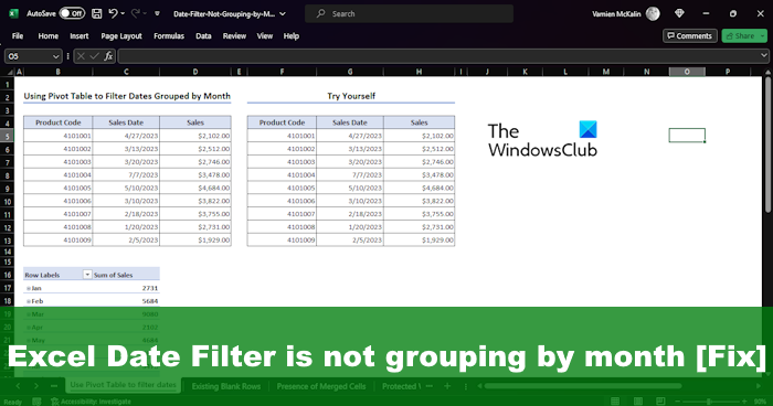 O filtro de data do Excel não está agrupando por mês [Correção ...