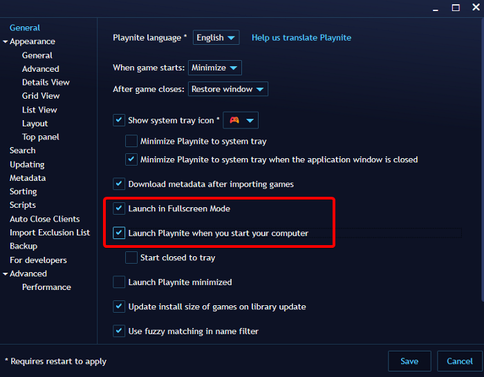 Como usar os temas de tela cheia do Playnite - Tiempo de Frikis