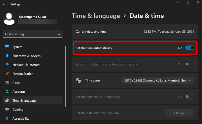 Como definir o tempo automaticamente no Windows 11/10? - Tiempo de Frikis