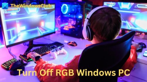 Como desligar RGB em um PC com Windows 11/10 - Tiempo de Frikis