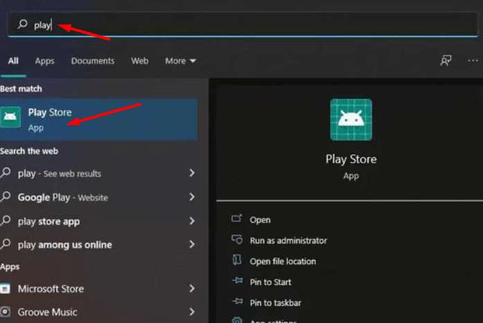 Cum se instalează Google Play Store pe un computer Windows 11