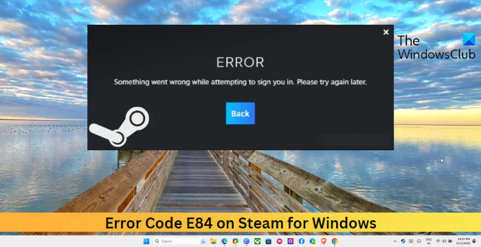 Cum să remediați codul de eroare E84 pe Steam