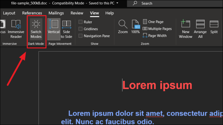 Hur man ändrar Microsoft Word to Light Mode (stäng av mörkt läge)