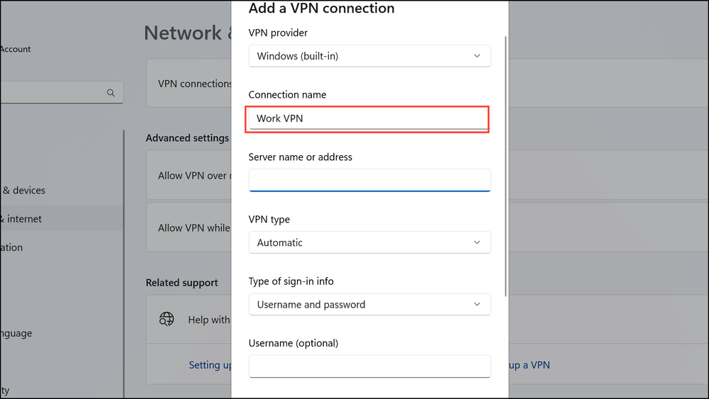 Hur man anpassar VPN och avancerade delningsinställningar i Windows 11 - Tiempo de Frikis