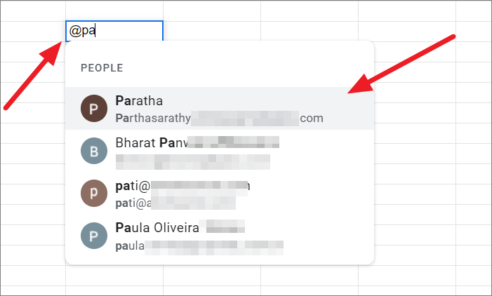Hur man använder People Chips i Google Sheets