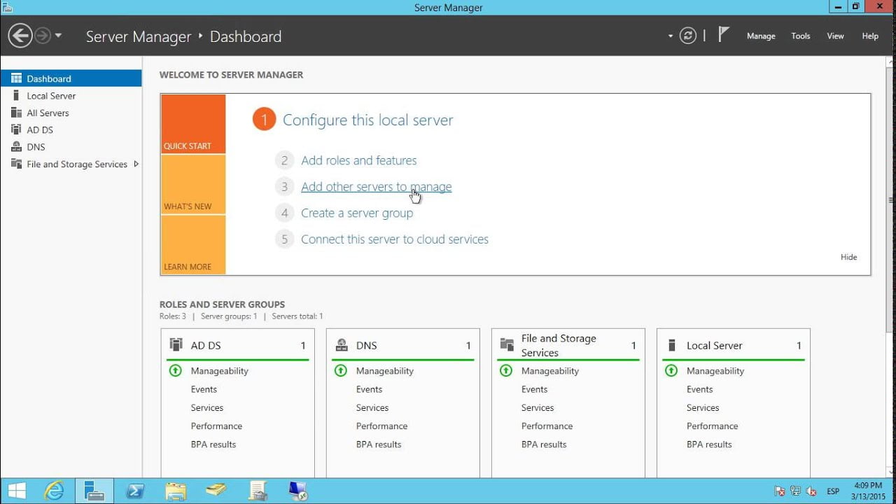 Vad kan vi göra med Server Manager i Windows Server?