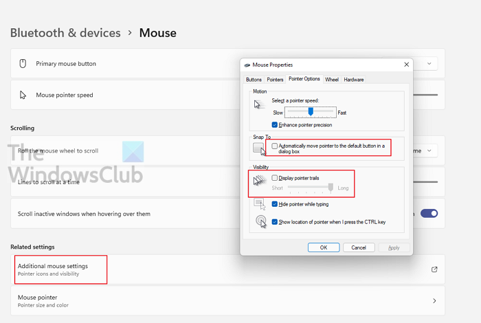Muspekare eller markör försvinner på fönster eller ytanordning - Tiempo ...