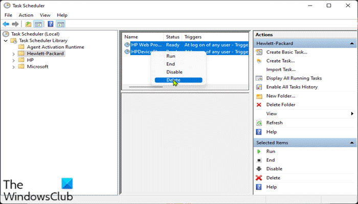 Hur man tar bort schemalagd uppgift i Windows 11/10