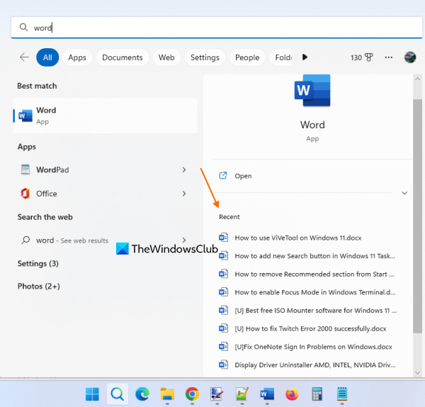 Så här ser du nyligen öppnade filer i Windows 11/10 - Tiempo de Frikis