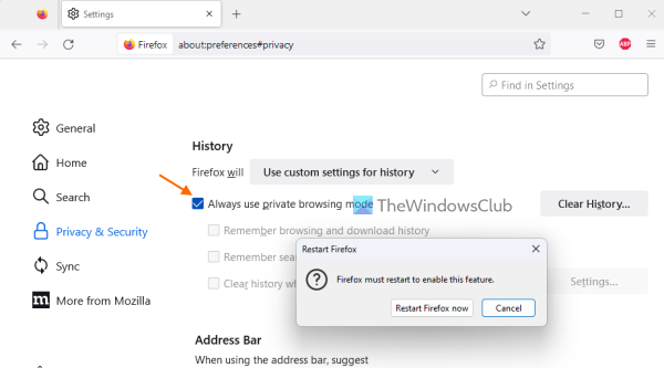 Hur man alltid öppnar Chrome och Firefox i inkognito -läge eller privat ...