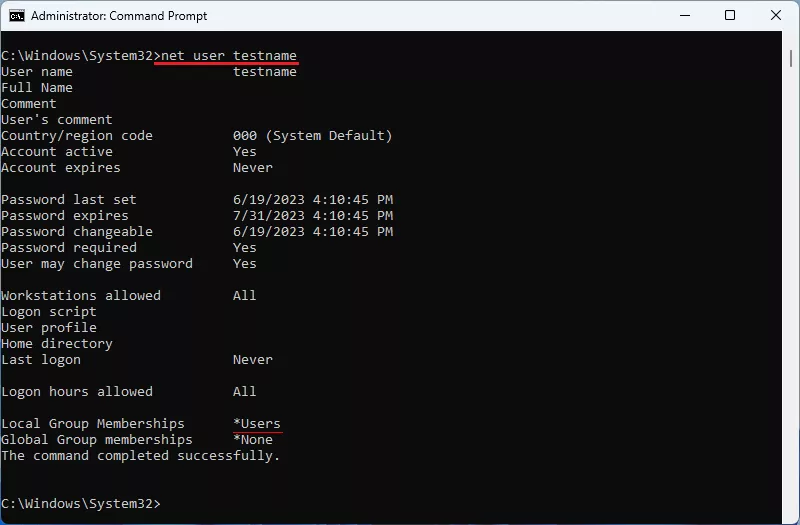 Use CMD para crear un nuevo usuario con privilegios de administrador en Windows 11 Inicio ...