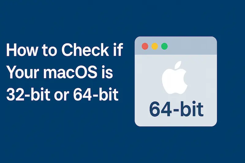 Cómo verificar si su macOS es de 32 bits o 64 bits