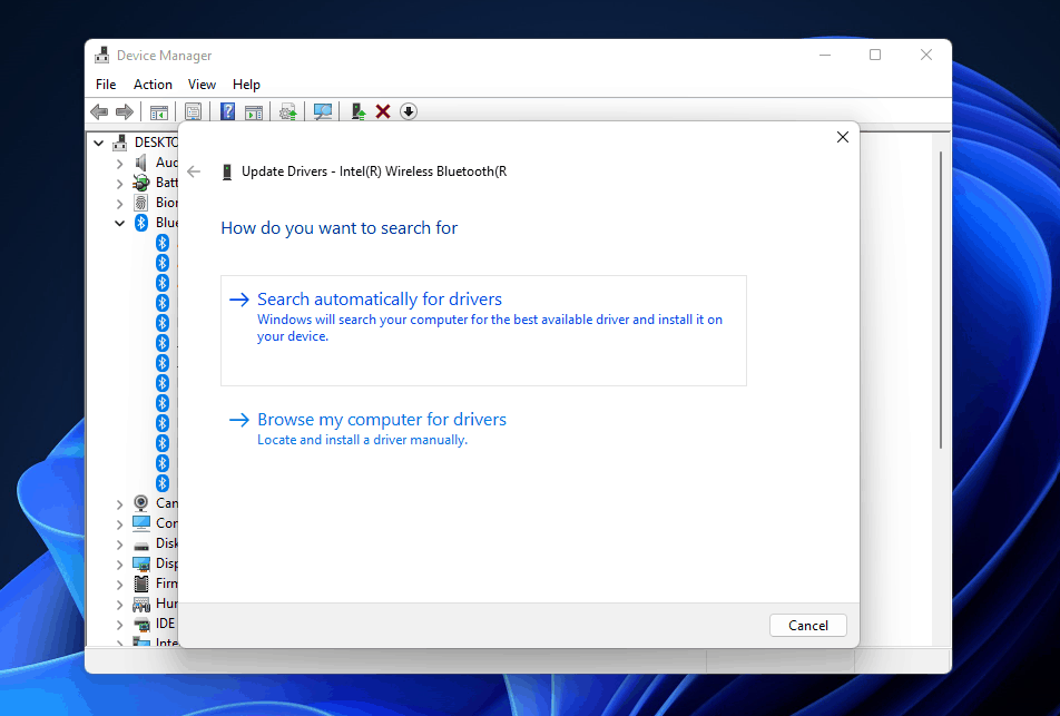 Cómo instalar el controlador de Bluetooth en Windows 11